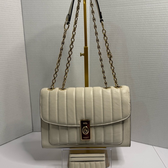 Coach | Bags | Coach Lane Puffy Linear Quilting Shoulder Bag Card Case ...